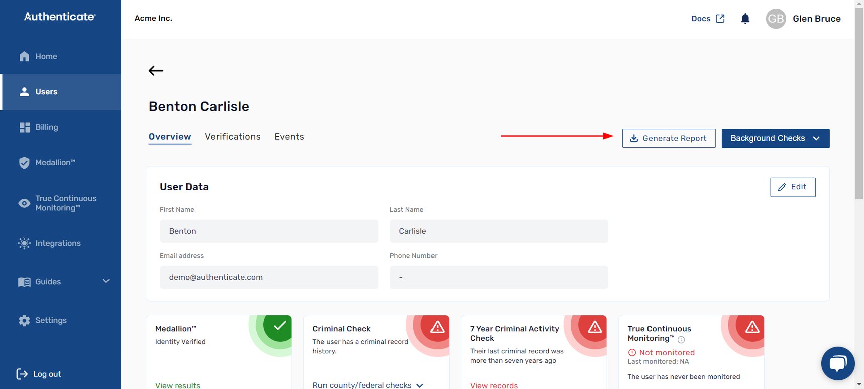 Government ID Verification