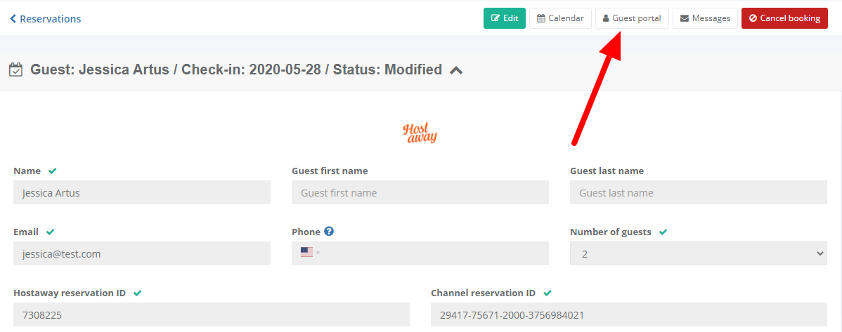How to find the Reservation ID on Hostaway?